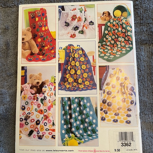Vintage | Art | Vintage Color Bright Creatures Crochet Animal Afghans ...